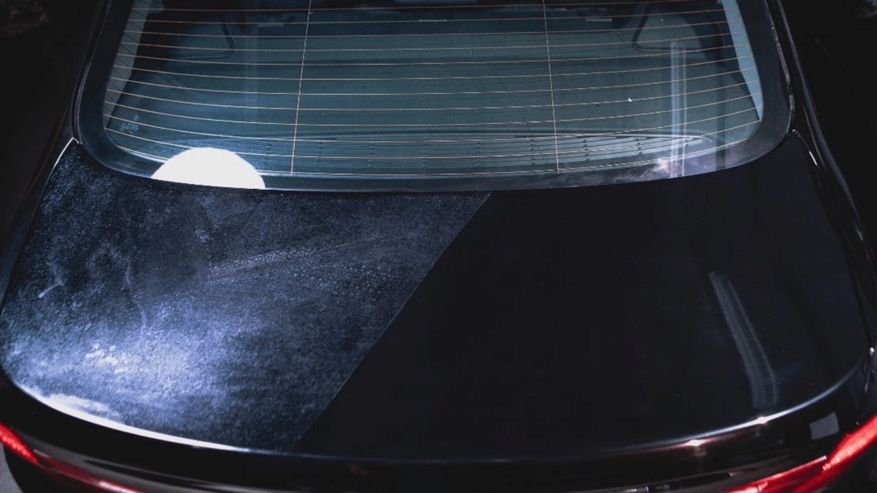 Water spot removal service from car exterior (Paint & Glass)